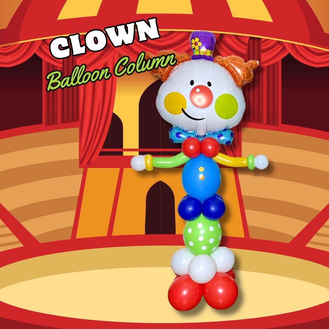 Carnival Clown Balloon Column